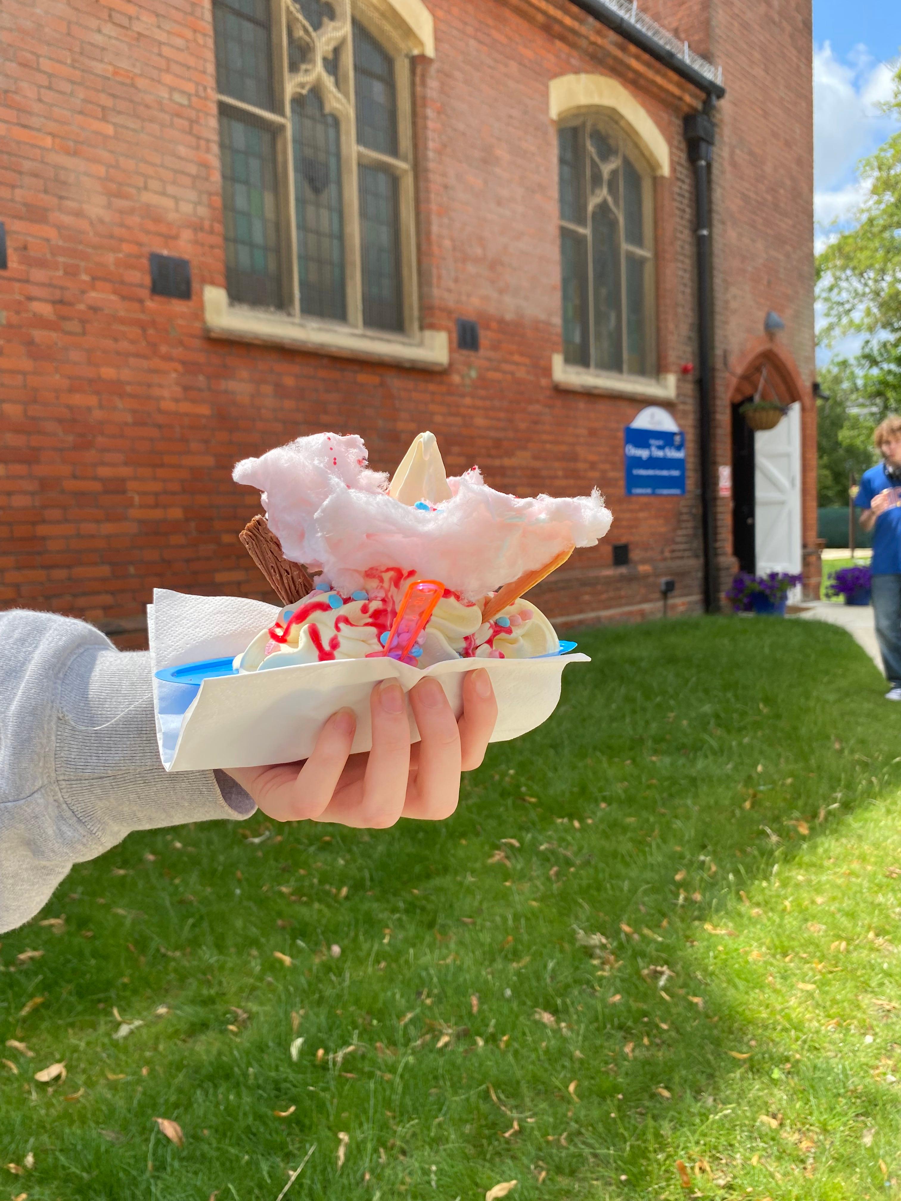We had a visit from Papa Gee’s Crazy Ice Cream Truck